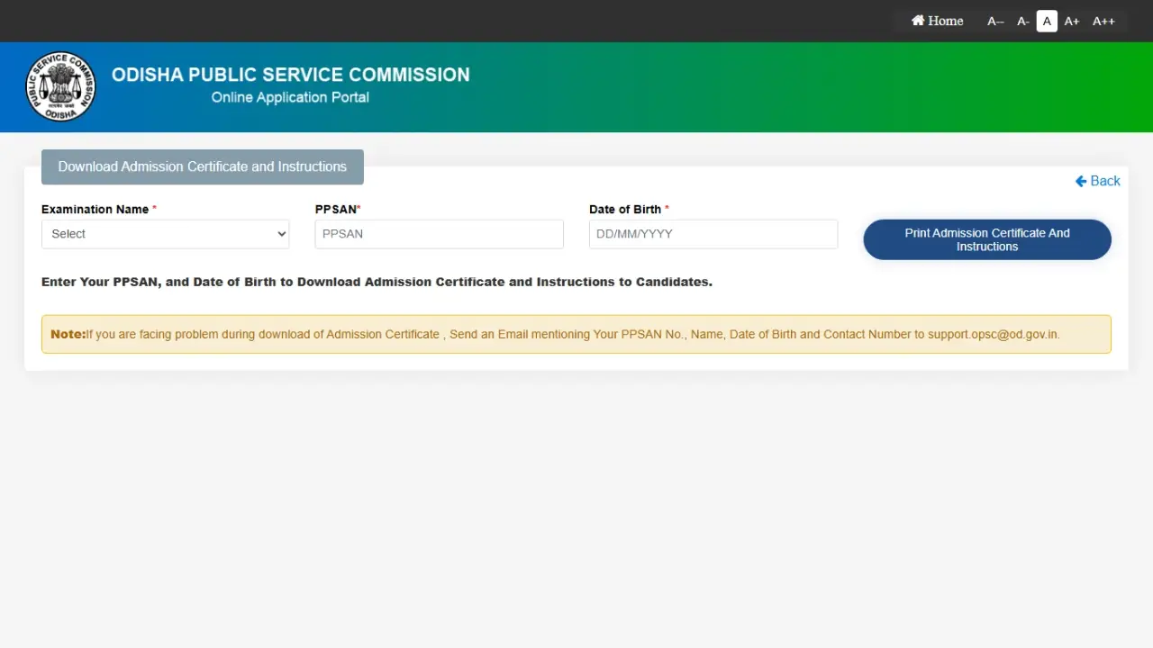 OPSC OCS Admit Card 2025 Out, Direct Download Link & Exam Schedule ...